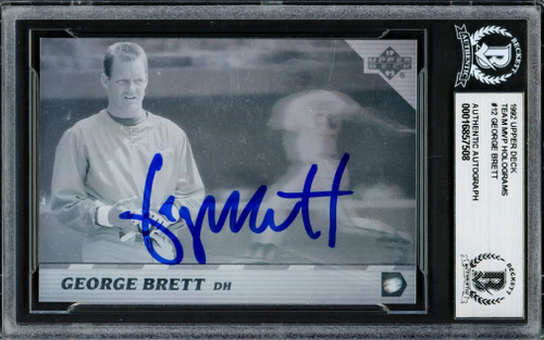 George Brett Autographed 1992 Upper Deck MVP Holograms Card #12 Kansas ...