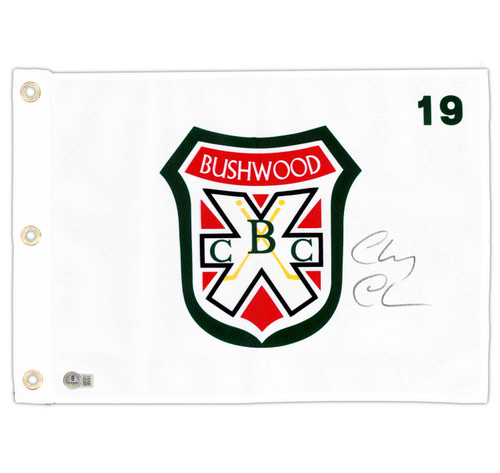 Chevy Chase Autographed White Caddyshack Country Club Logo Pin Flag ...