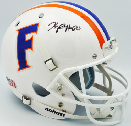Kyle Pitts Autographed Florida Gators White Full Size Schutt Replica ...