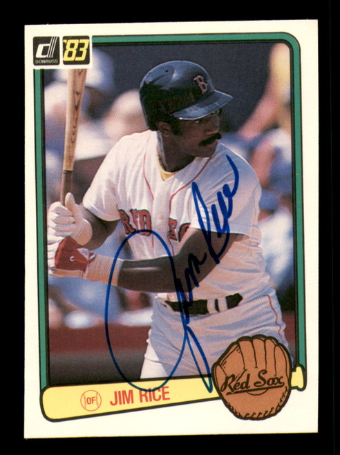 Jim Rice Autographed 1983 Donruss Card #208 Card Boston Red Sox SKU ...