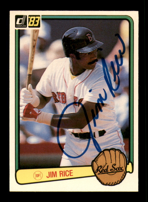 Jim Rice Autographed 1983 Donruss Card #208 Card Boston Red Sox SKU ...
