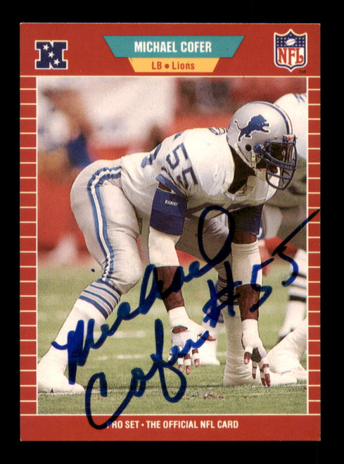 Mike Cofer Autographed 1989 Pro Set Card #119 Detroit Lions SKU #241727 ...
