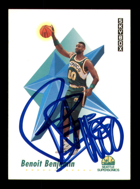 Benoit Benjamin Autographed 1991-92 Skybox Card #266 Seattle ...
