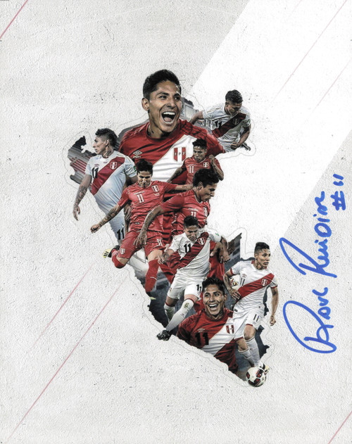Raul Ruidiaz Autographed 8x10 Photo Peru National Football Team SKU ...