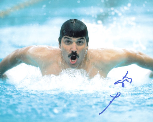 Mark Spitz Autographed 8x10 Photo Swimming SKU #247200 - Mill Creek Sports