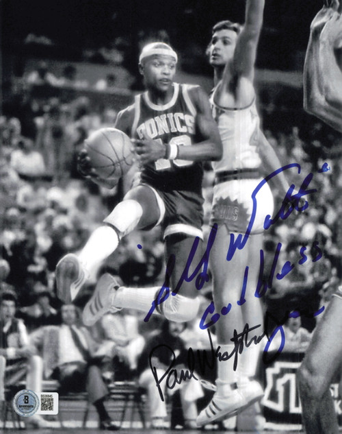 Paul Westphal & Slick Watts Autographed 8x10 Photo Beckett BAS QR # ...