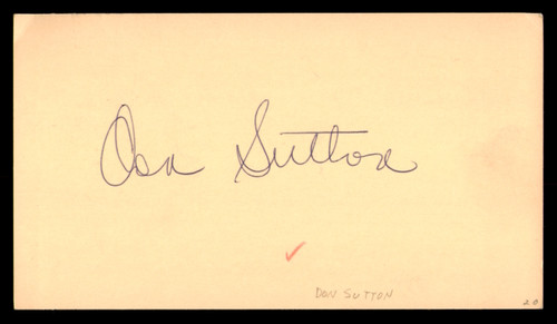 Don Sutton Autographed 3.6 Cut Signature Los Angeles Dodgers SKU ...