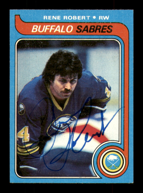 Rene Robert Autographed 1979-80 Topps Card #12 Buffalo Sabres SKU ...