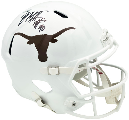 Byron Murphy II Autographed Texas Longhorns White Full Size Speed ...