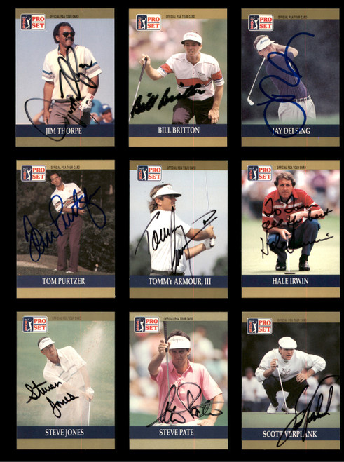 1990 Pro Set Golf Autographed Cards (39 Count Lot - All Different) SKU ...