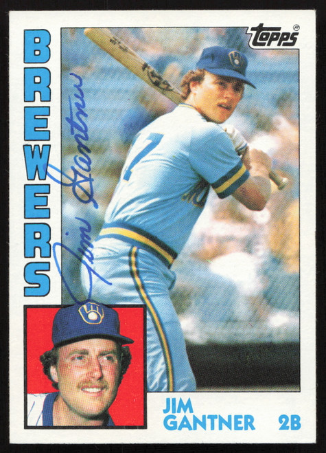 Jim Gantner Autographed 1984 Topps Card #298 Milwaukee Brewers SKU ...