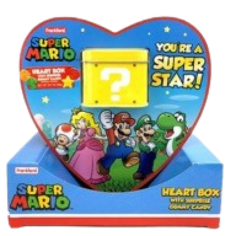 Super Mario Heart Box w/ Mystery Tin - Display (5) - Vast Inc