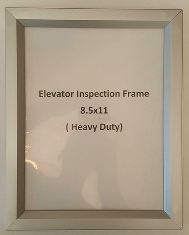 Elevator Inspection Frame 8.5" X 11" (Heavy Duty - Aluminum)