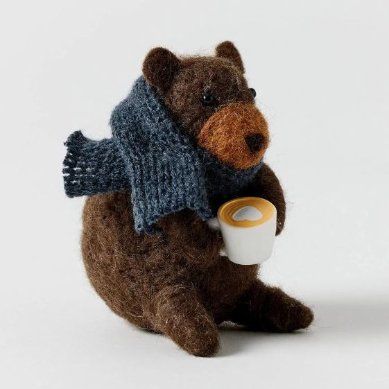 Handcrafted Felt Bear - Bubbles - Gift Ideas