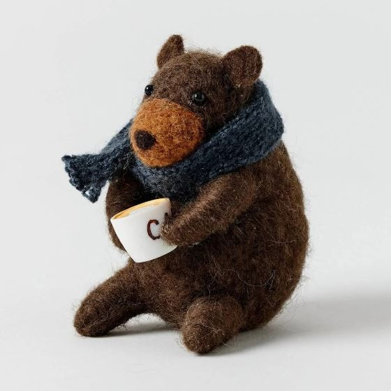 Handcrafted Felt Bear - Bubbles - Gift Ideas
