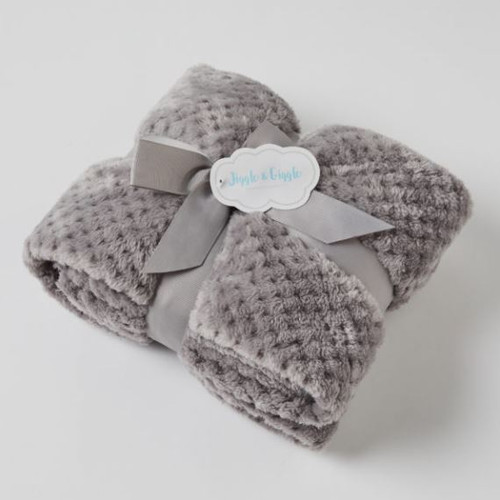 Aria Baby Blanket - Grey