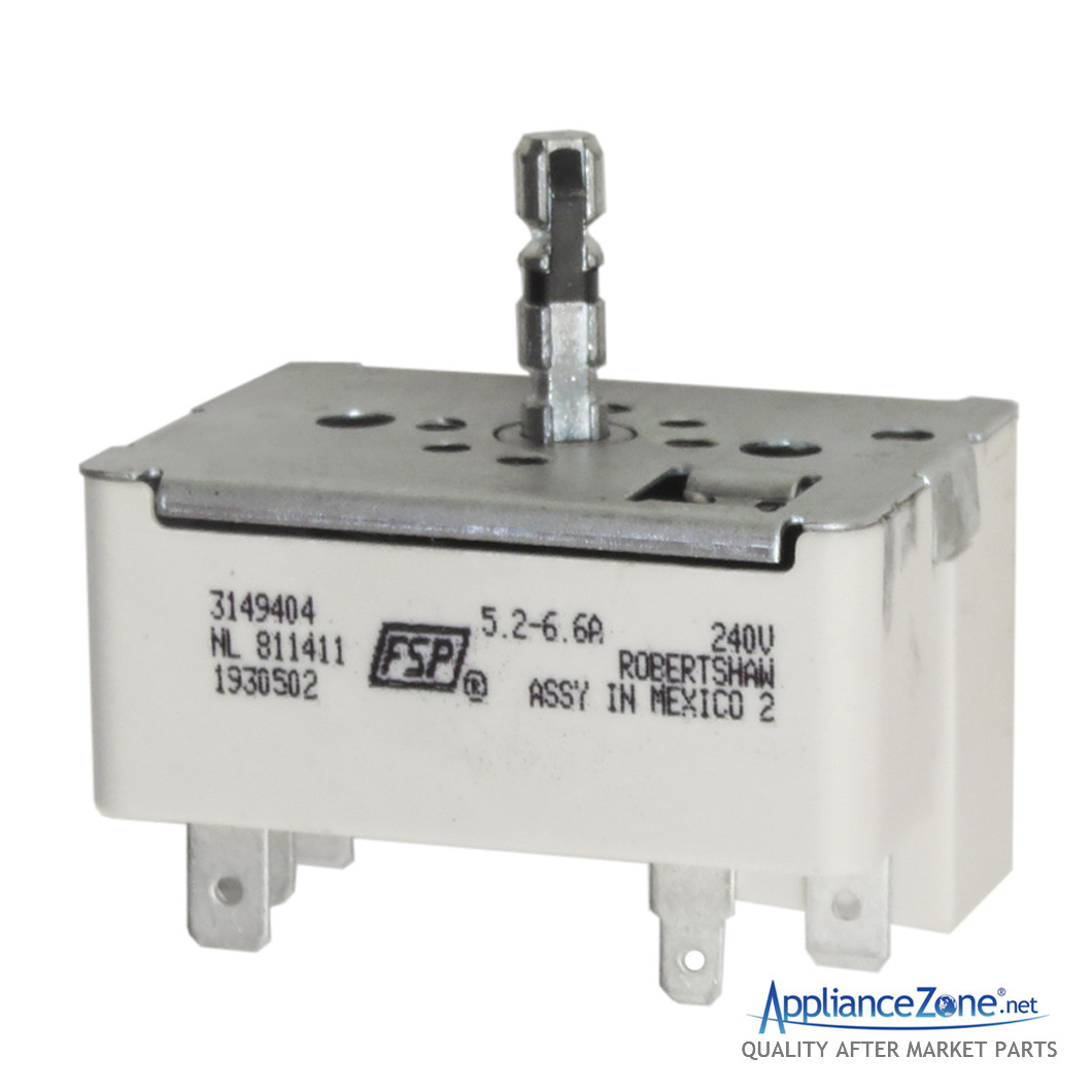 Replacement 3149404 Range Infinite Switch for Whirlpool / Maytag ...