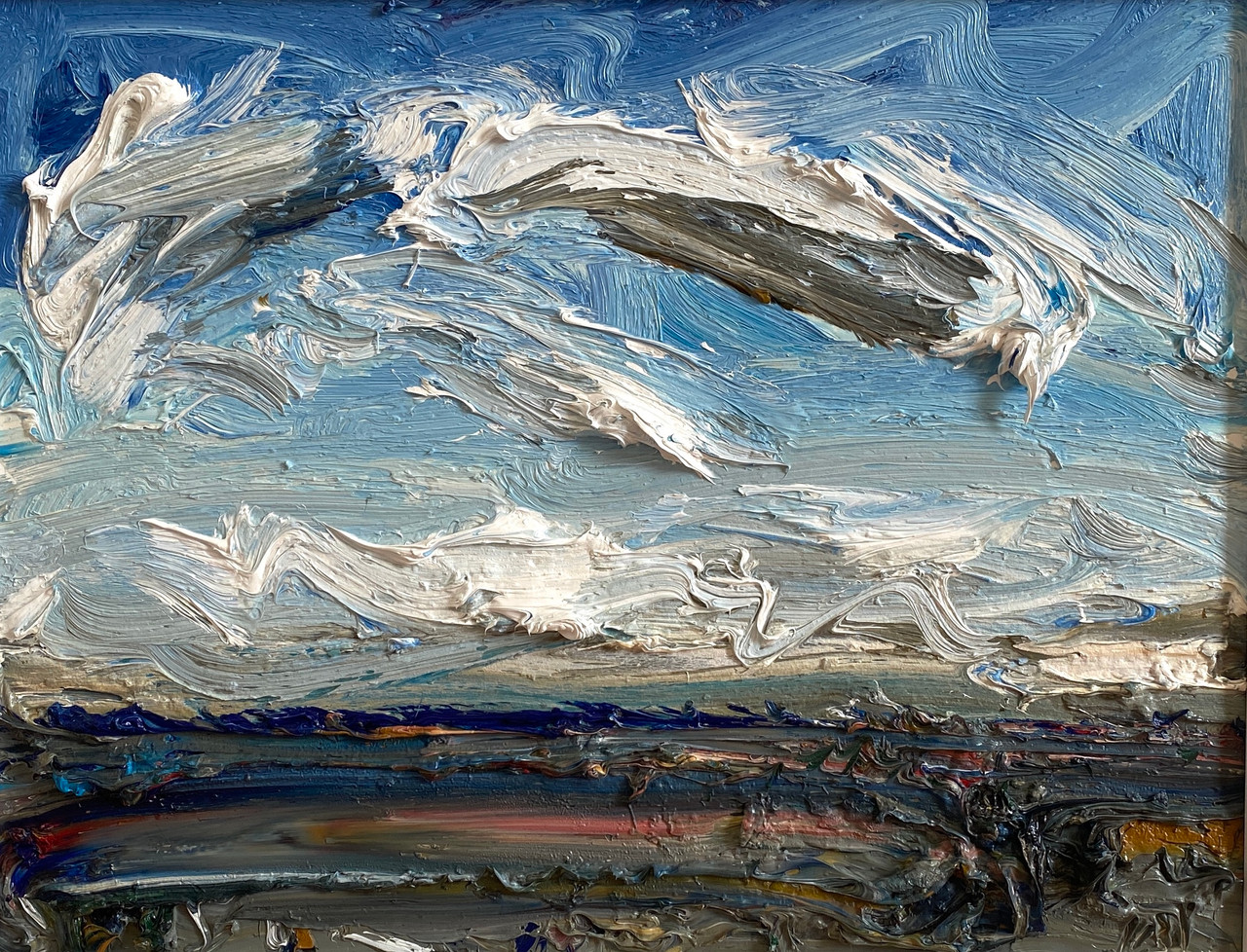 Cold Winters Day, PM From Studio - Susan Badcock Gallery