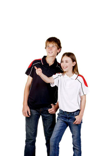 Coolfast Shoulder Panel Polo, Children - Mabuzi