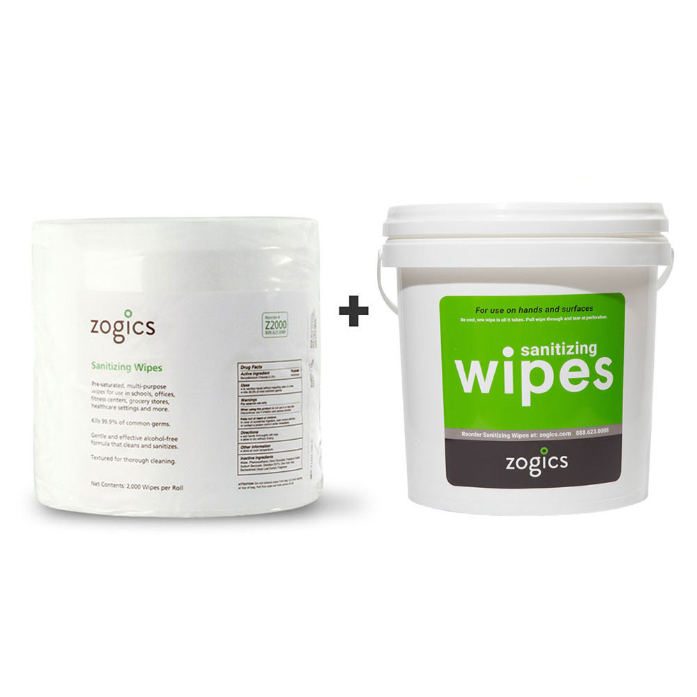 Antibacterial Wipes & Bucket Dispenser | Keep Your Gym Safe & Clean