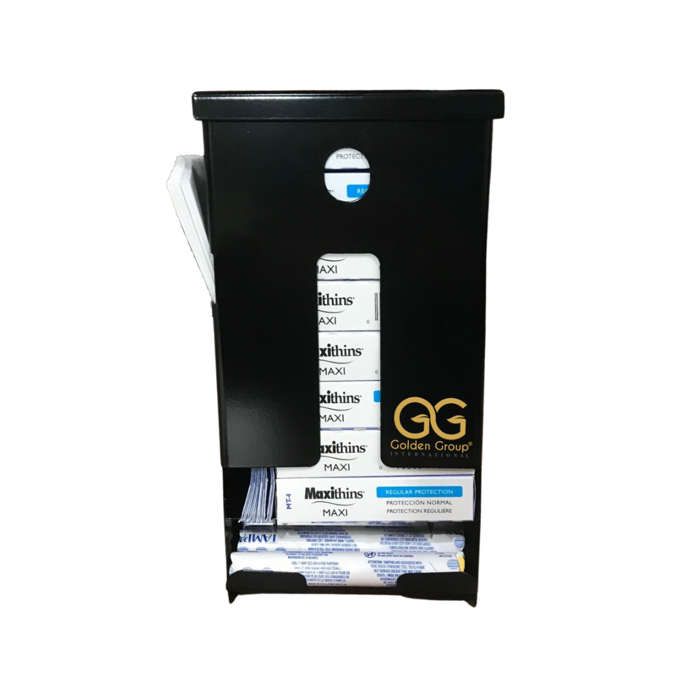 Pad and Tampon Dispenser | Compact Wall-Mounted Feminine Hygiene Unit