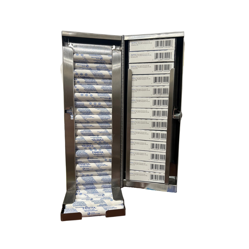 Easy, Versatile Installation: Tampon & Sanitary Napkin Dispenser