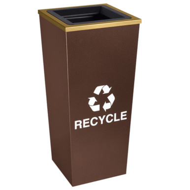 Metro Collection 18-Gallon Single-Stream Recycling Receptacle