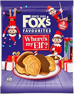 Fox's Mini Elf On The Shelf Milk Chocolate Coated Biscuits 132g