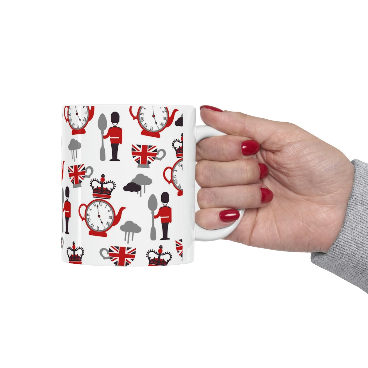British Tea Time Ceramic Mug 11oz - British Food Depot