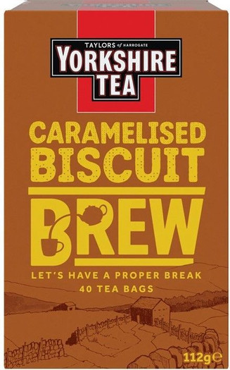 Taylors Caramelized Biscuit Brew Yorkshire Tea 40 Bags x 4