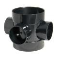 Bend 110mm 92.5° Single Socket Black