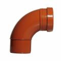 Push-Fit Single Socket Bend 110mm Terracotta