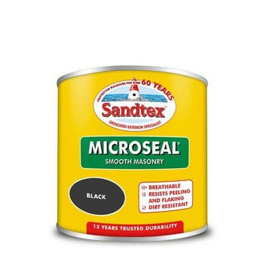 SANDTEX MICROSEAL SMOOTH MASONRY BLACK 1L - PAINT SHOP PLUS