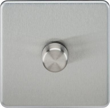 1G 2-way 10-200W (5-150W LED) Trailing Edge Dimmer - Brushed Chrome ...