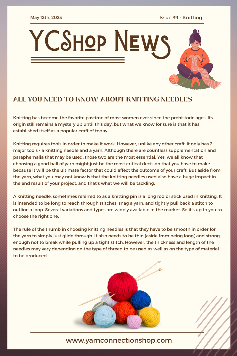 All you need to know about Knitting Needles - Yarn Connection Shop, LLC
