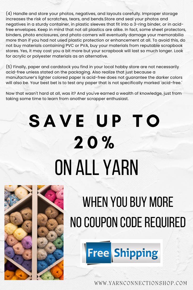 5 Ways to Keep Your Scrapbook Safe - Yarn Connection Shop, LLC