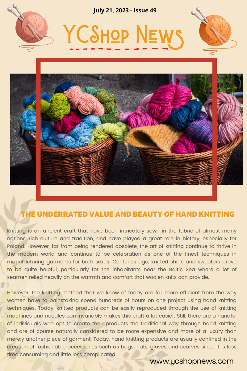 The Underrated Value and Beauty of Hand Knitting - Yarn Connection Shop ...