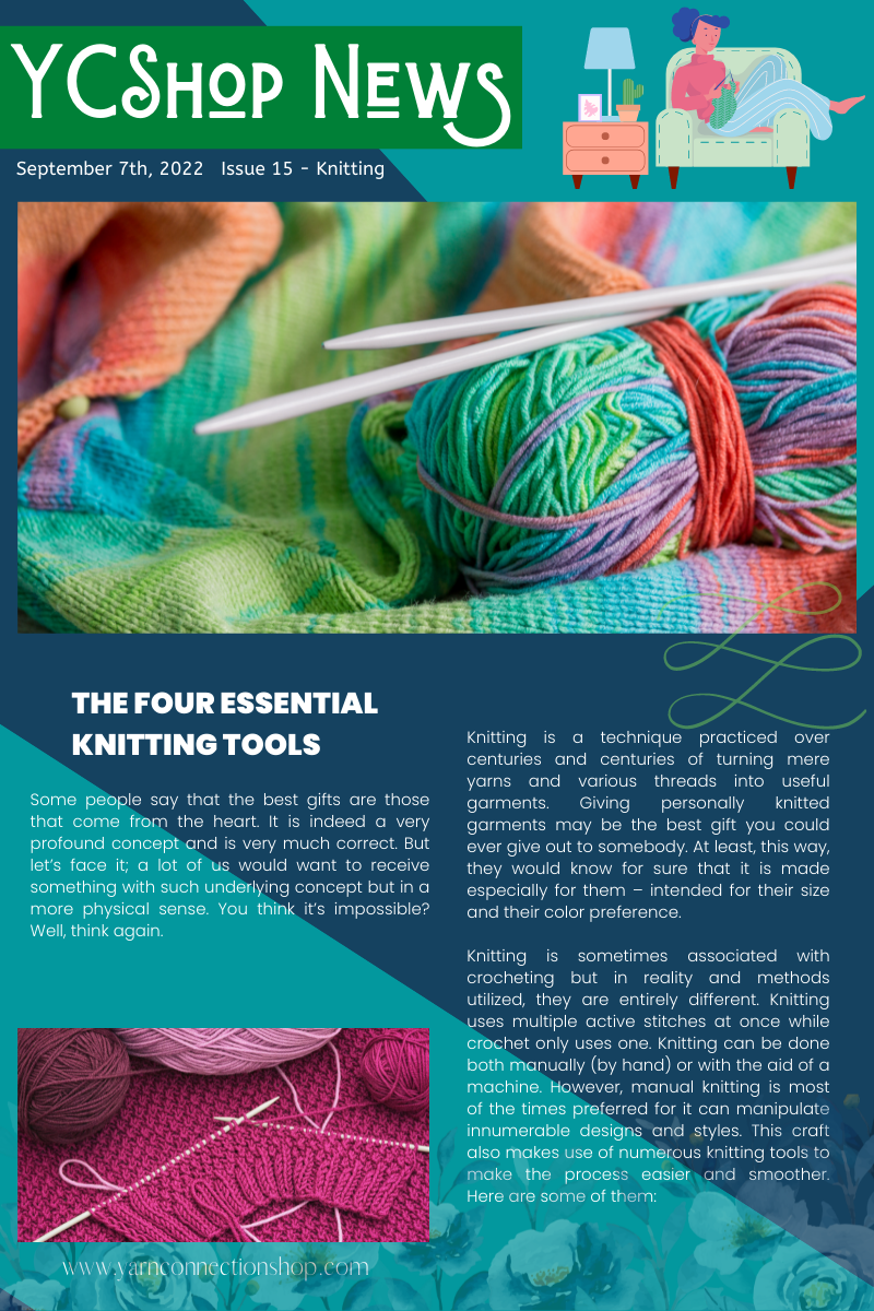 The Four Essential Knittting Tools - Yarn Connection Shop, LLC