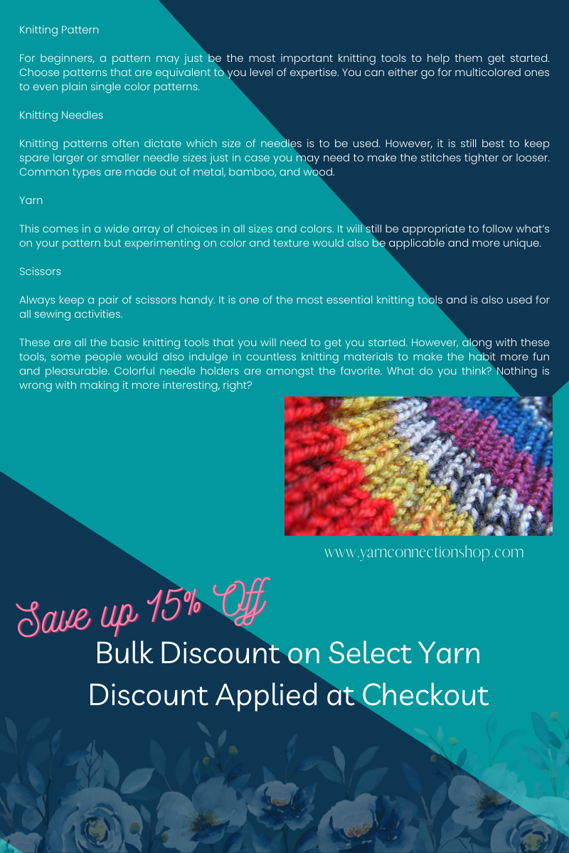 The Four Essential Knittting Tools - Yarn Connection Shop, LLC