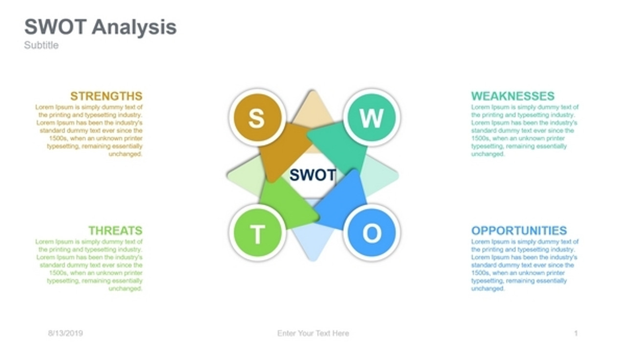 Swot Analysis Rhombus Share Overlap Triangles Alphabet Circle