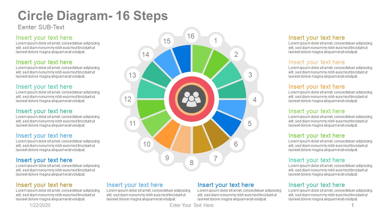 Circle Diagram - 16 Steps
