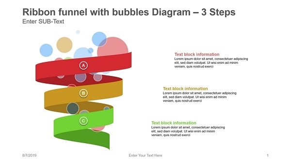 Funnel Diagram - 3 Steps