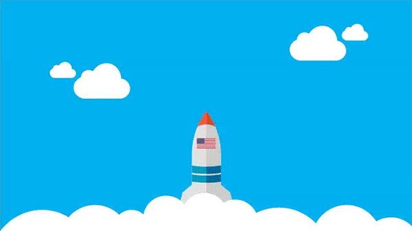 Rocket Animation - Launch - Smoke and Cloud