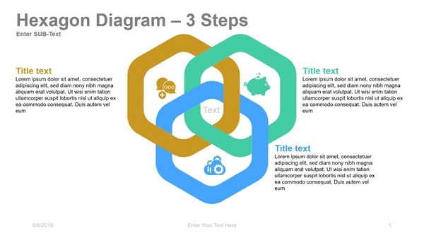 Hexagon Diagram - 3 Steps-4 With tangled,