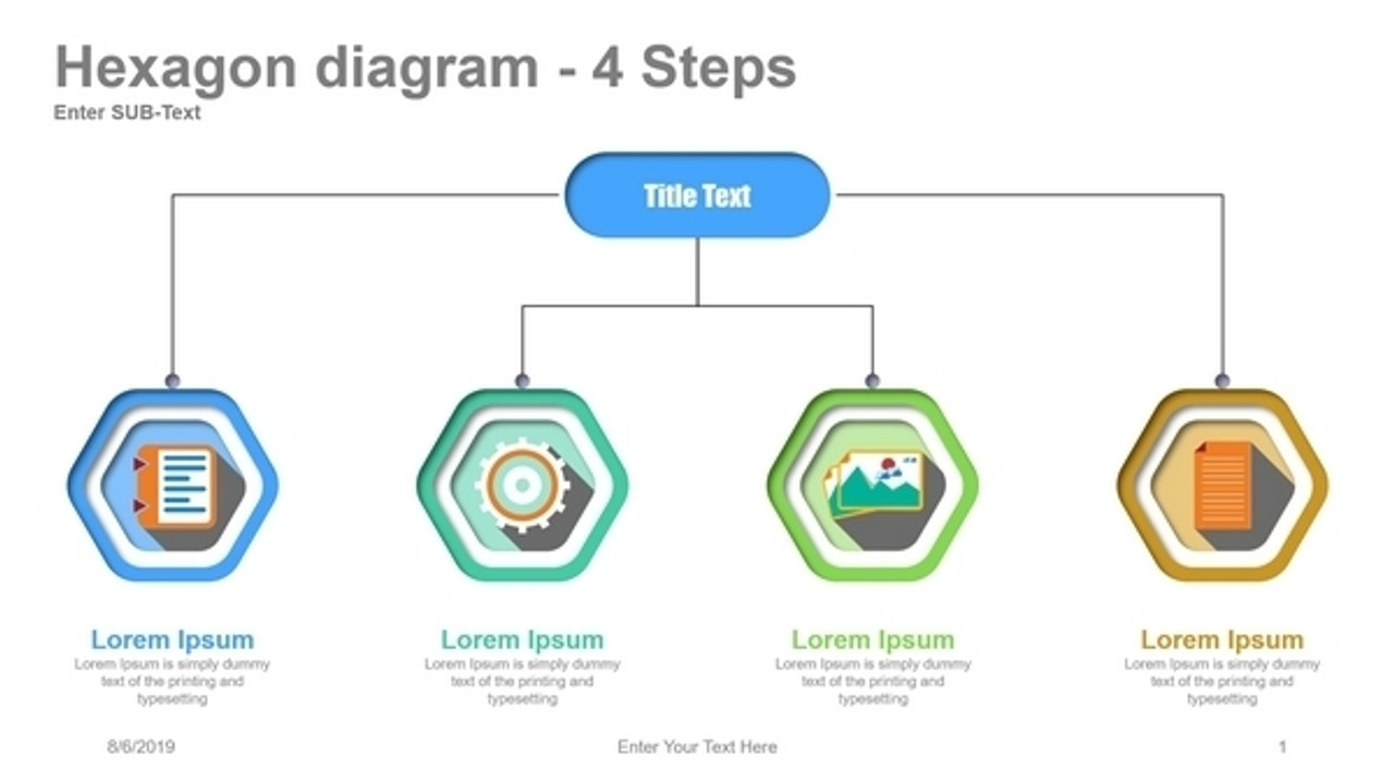 Hexagon Diagram 4 Steps123460