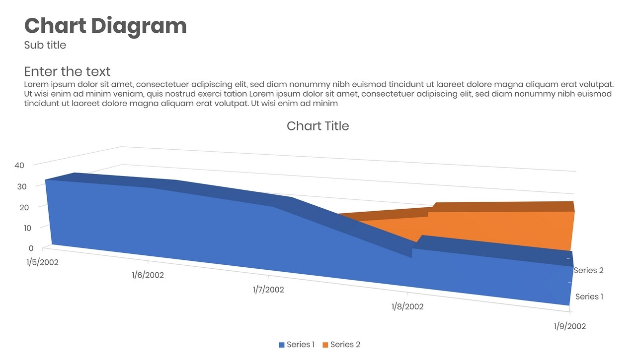 Chart Diagram - 4 Steps - Thick line series