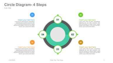 Circle Diagram-4 Steps Ring inside ring