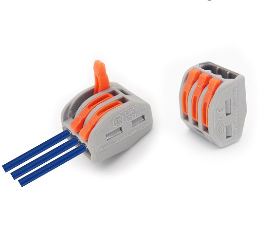 Push in Connector 3 Port 100 pcs per Bag - Magnalux/Magnatron