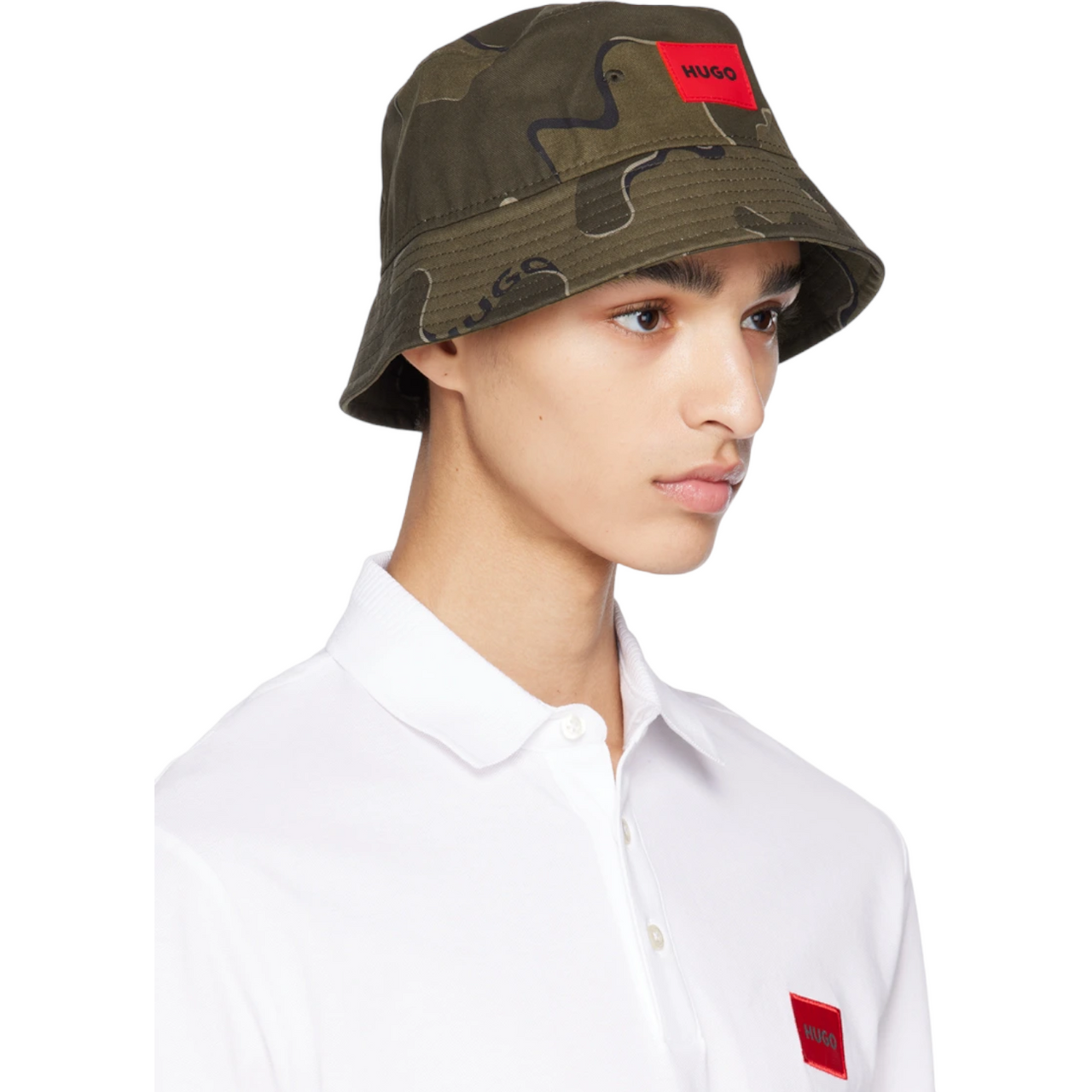 HUGO BOSS Khaki Camo Bucket Hat