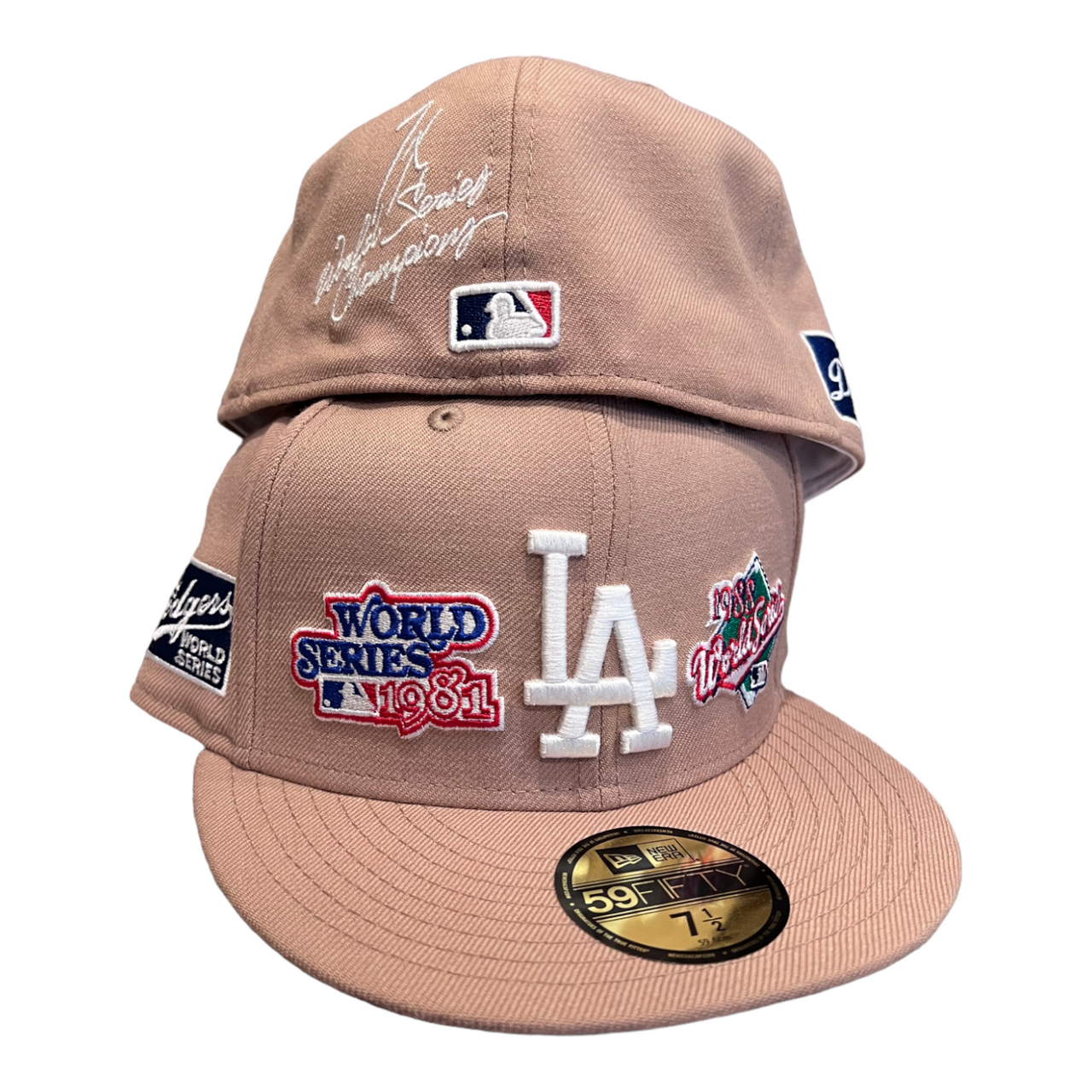 New Era Los Angeles Dodgers 59FIFTY Fitted Hat World Series Patch Pride